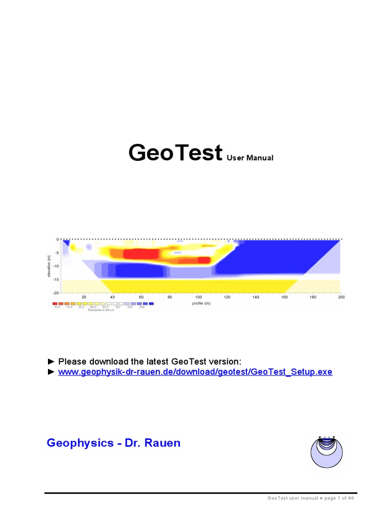GeoTest User Manual Overview | PDF | Computer File | Global Positioning ...