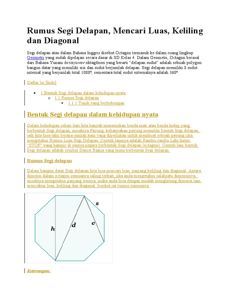Rumus Segi Delapan | PDF