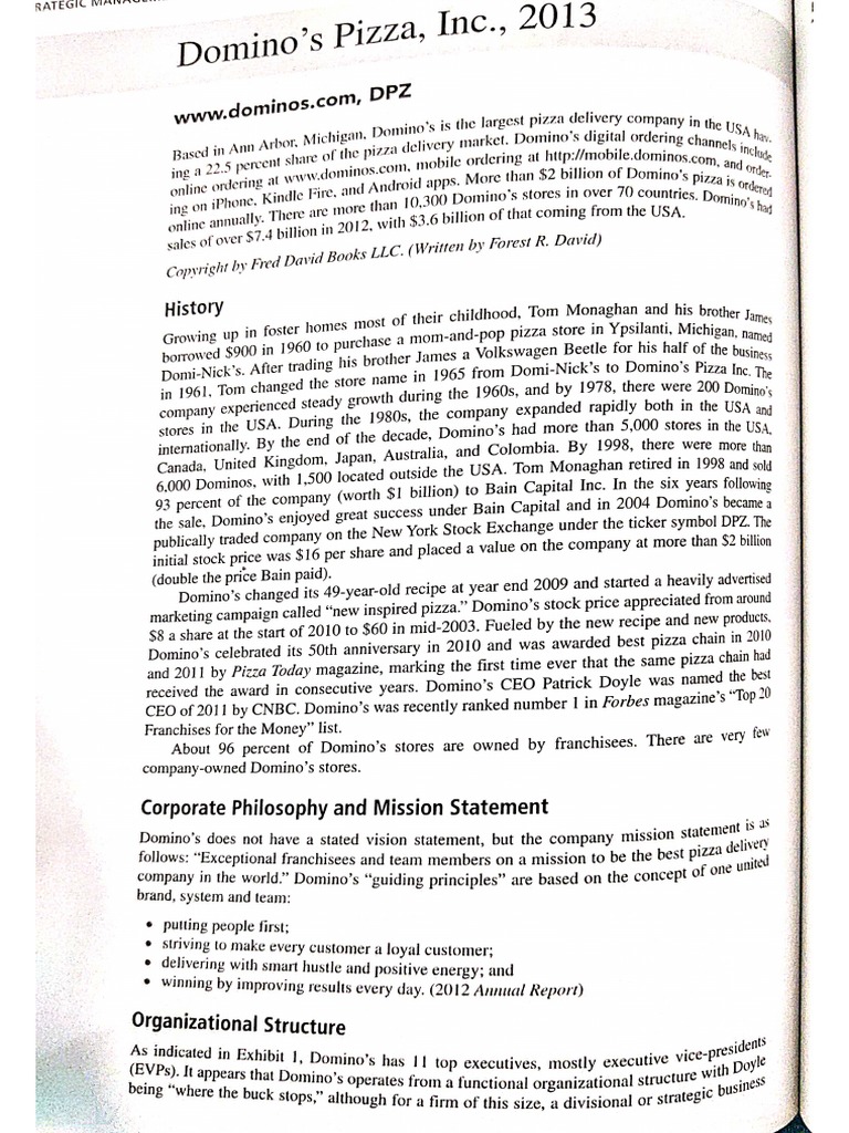 Domino's Pizza | PDF