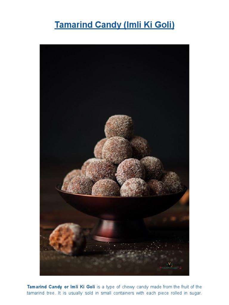 Tamarind Candy (Imli Ki Goli) | PDF