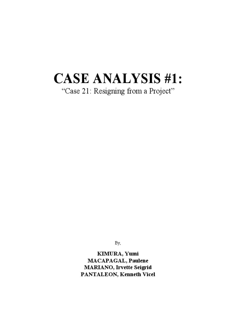 Group3 Case Analysis 1 | PDF | Engineer | Strategic Defense Initiative