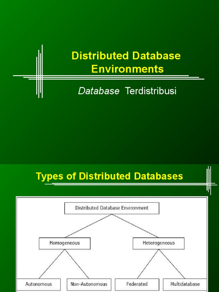 03a Distributed Database Environments | PDF