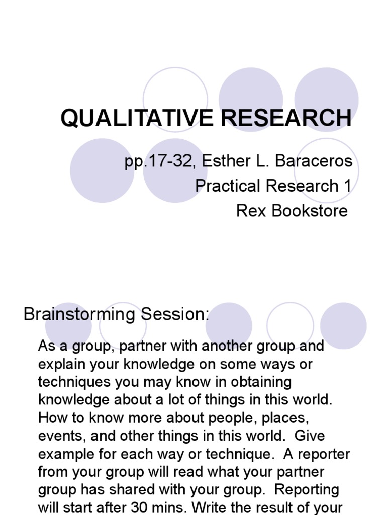 Understanding Qualitative Research Methods | PDF | Qualitative Research ...