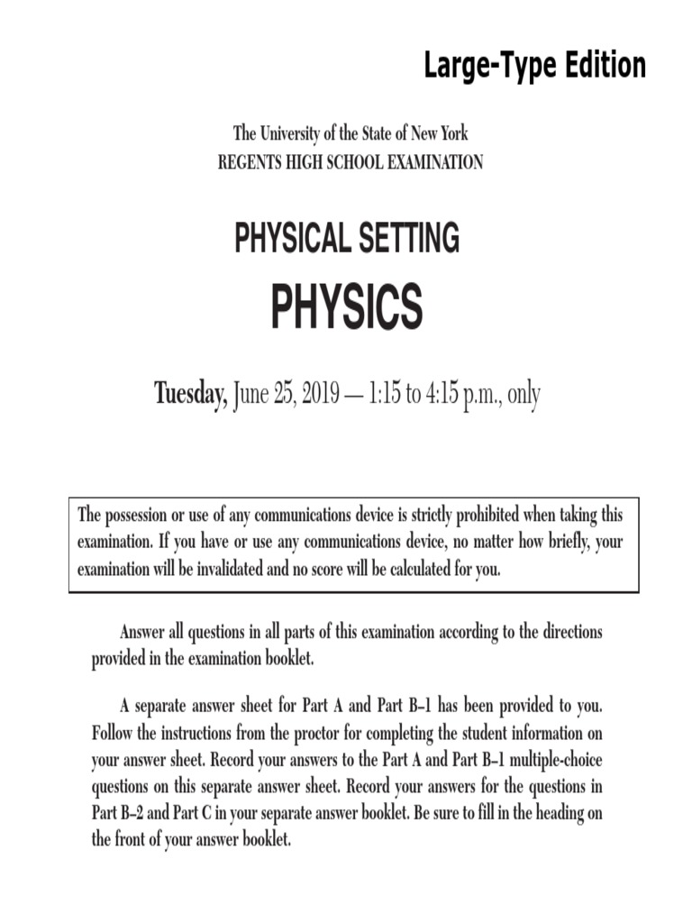 Physics: Physical Setting | PDF | Waves | Electronvolt