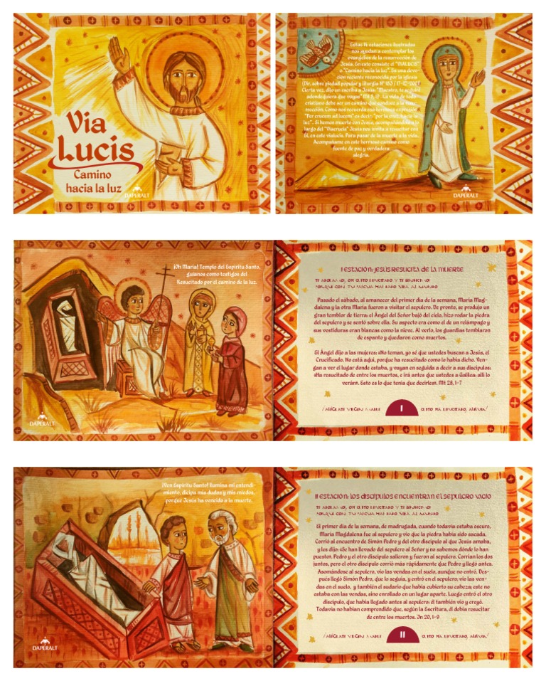 Via Lucis Completo Daperalt | PDF | La resurrección de Jesús | María ...