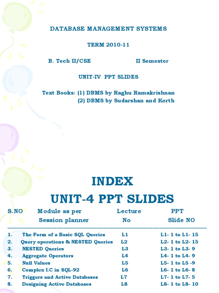 Unit04 DBMS | PDF | Relational Database | Relational Model