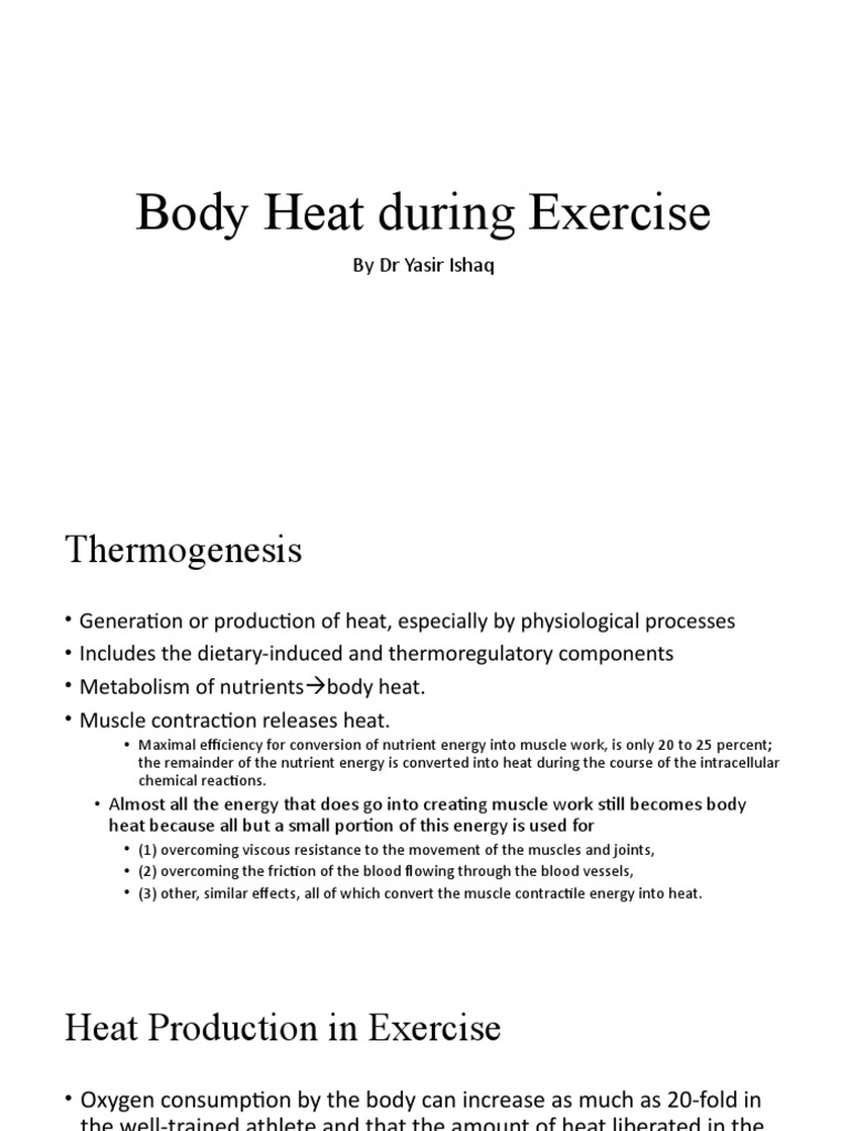 Thermoregulation During Exercise: Understanding The Body's Response To ...