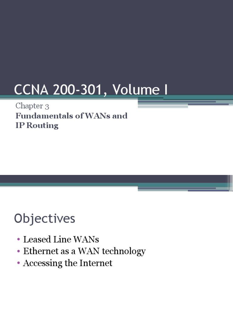 CCNA 200-301 Chapter 3-Fundamentals of WANs and IP Routing | PDF