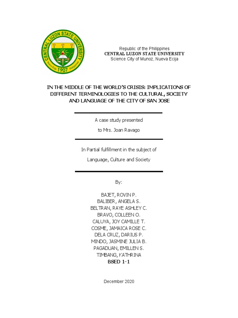 Case Study | PDF | Tagalog Language | Communication