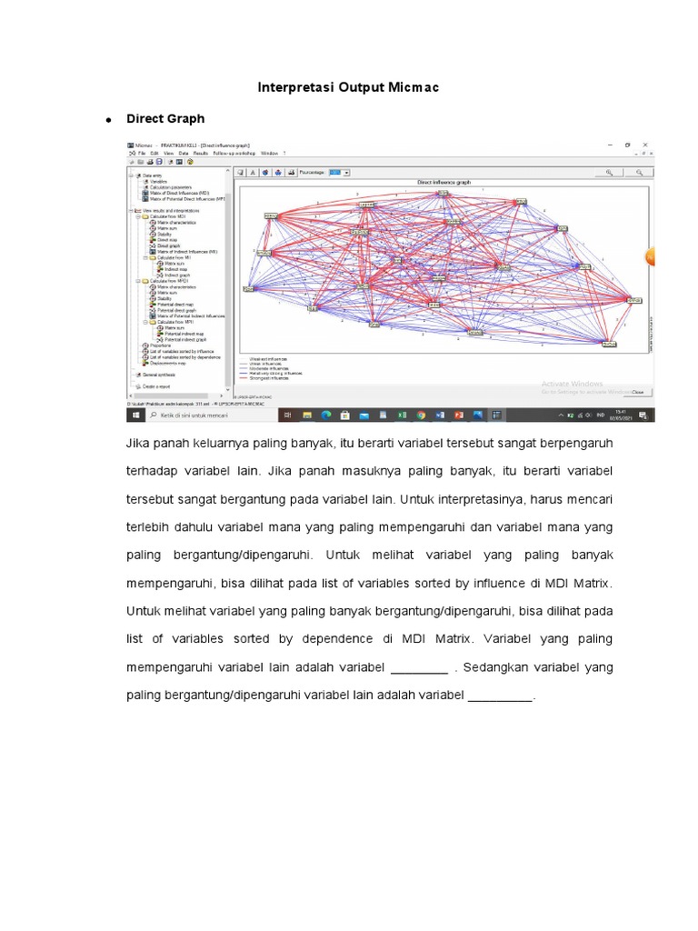 Interpretasi Output Micmac | PDF