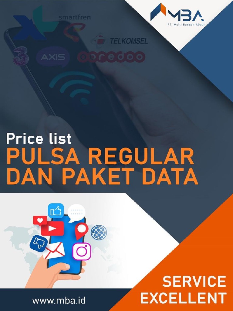 XL/AXIS/Telkomsel Product Price List: Pulsa and Data Packages | PDF ...
