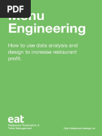 Menu Engineering Worksheet Guide | PDF | Menu | Profit (Economics)