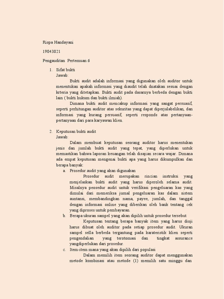 Tugas 4 Pengauditan | PDF