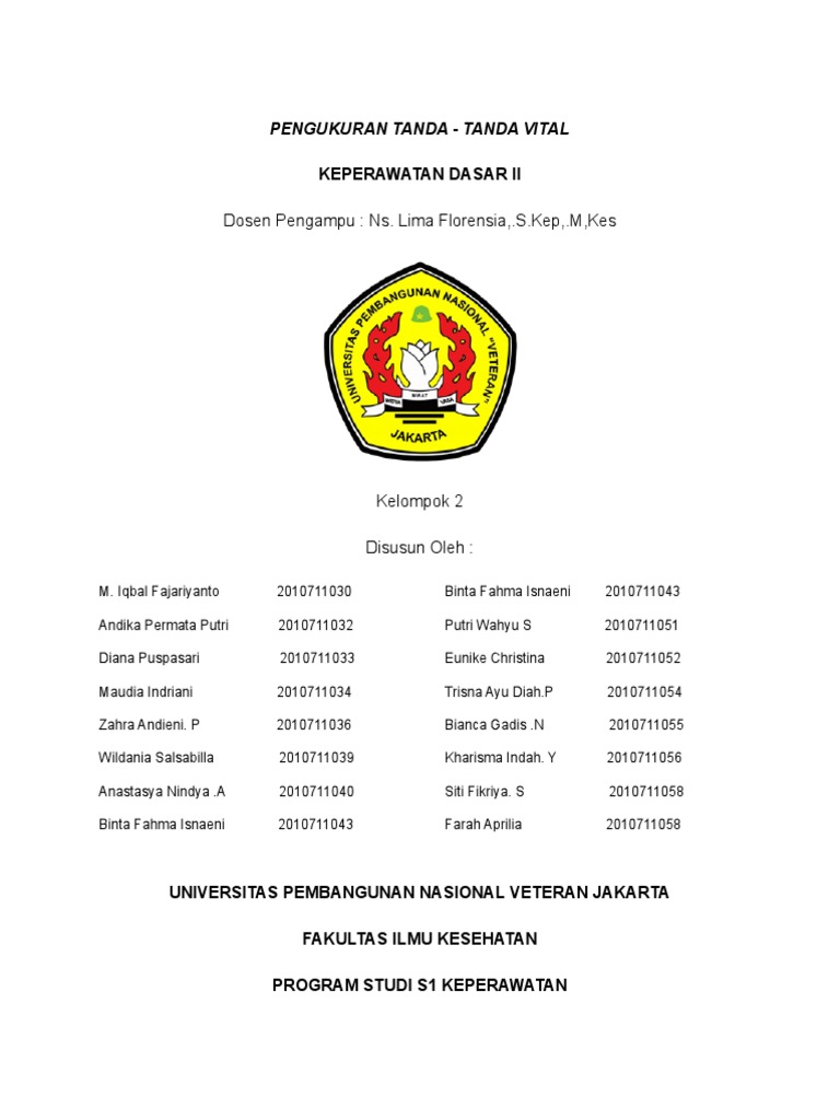Makalah Tanda Tanda Vital Kel 2 | PDF