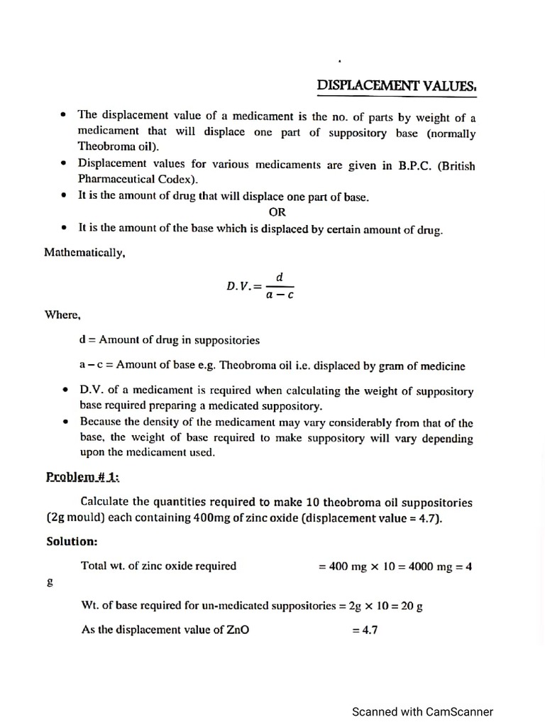 Displacement Value | PDF