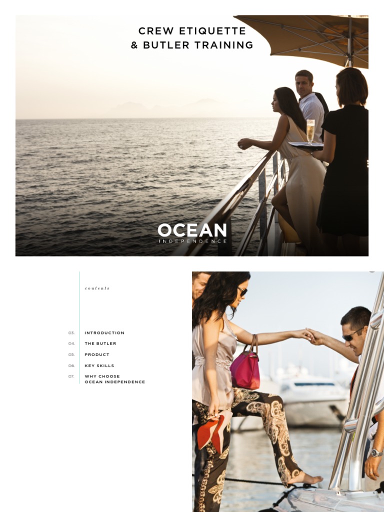 Crew Etiquette & Butler Training | Download Free PDF | Switzerland | Hotel