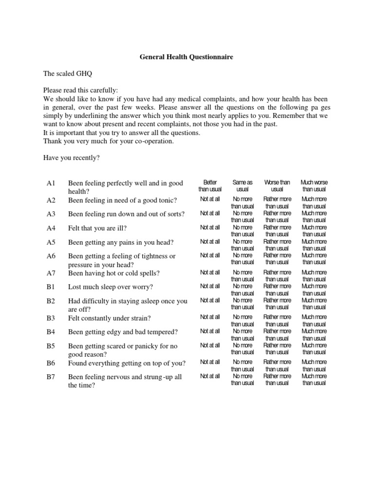 General Health Questionnaire | PDF | Chess | Chess Theory