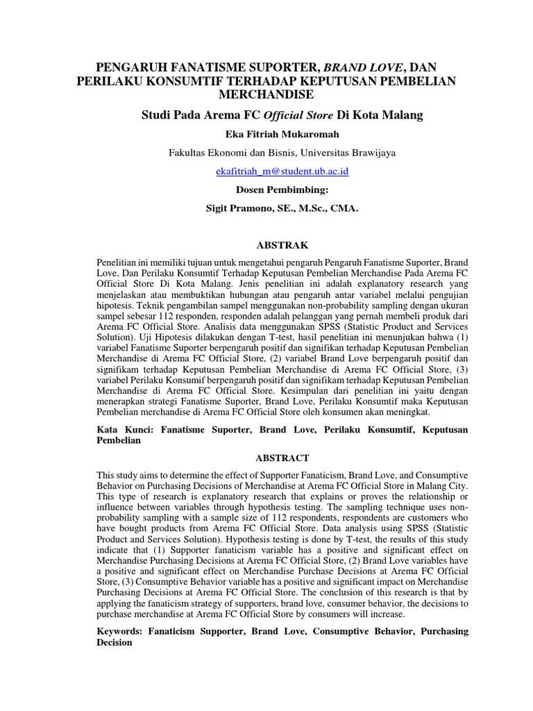 Fanatisme Arema | PDF