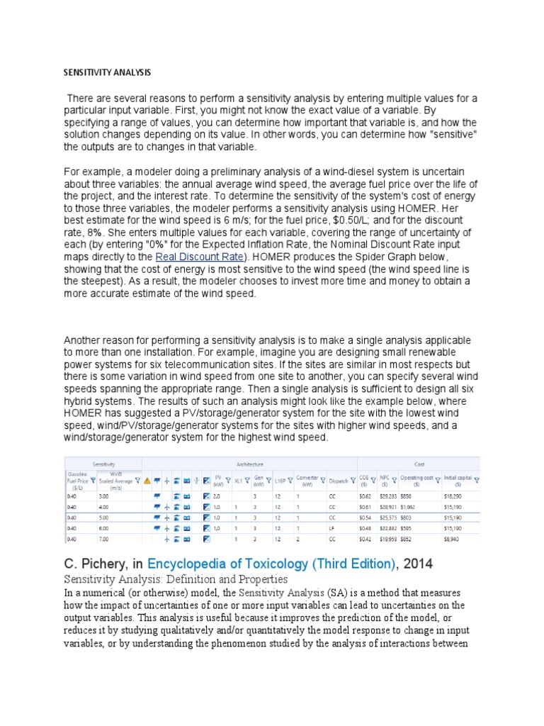 Sensitivity Analysis: C. Pichery, In, 2014 | PDF | Sensitivity Analysis | Mathematical Model