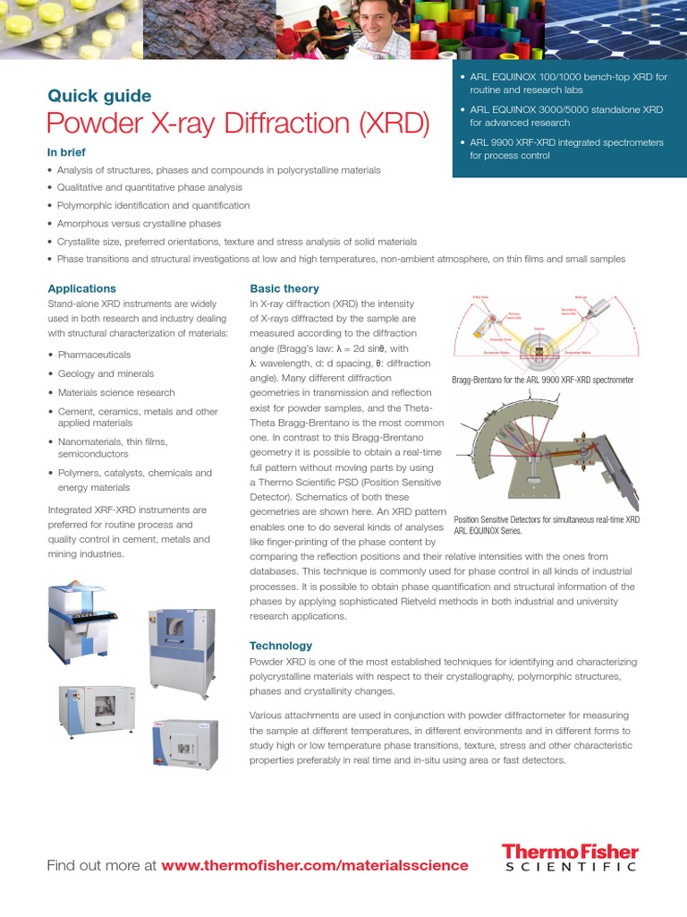 XRD Techniques for Material Analysis | PDF | X Ray Crystallography ...