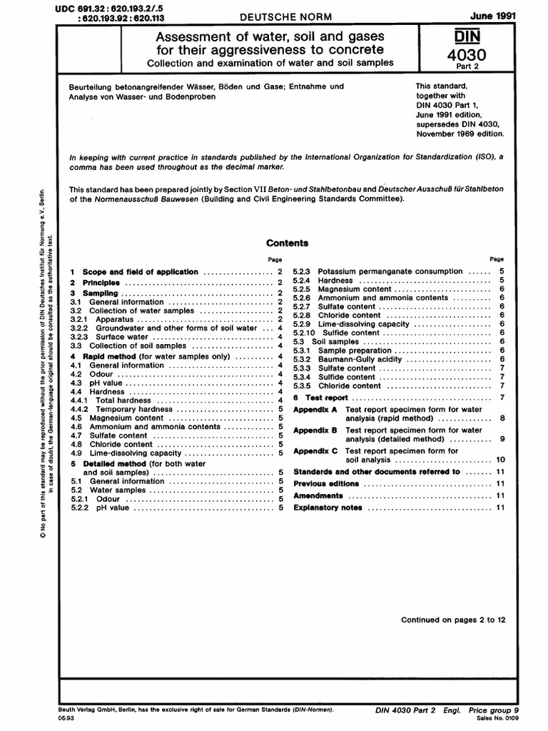 DIN 4030-2-1991-En | PDF