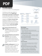 FortiAnalyzer Datasheet | PDF | Computer Security | Security