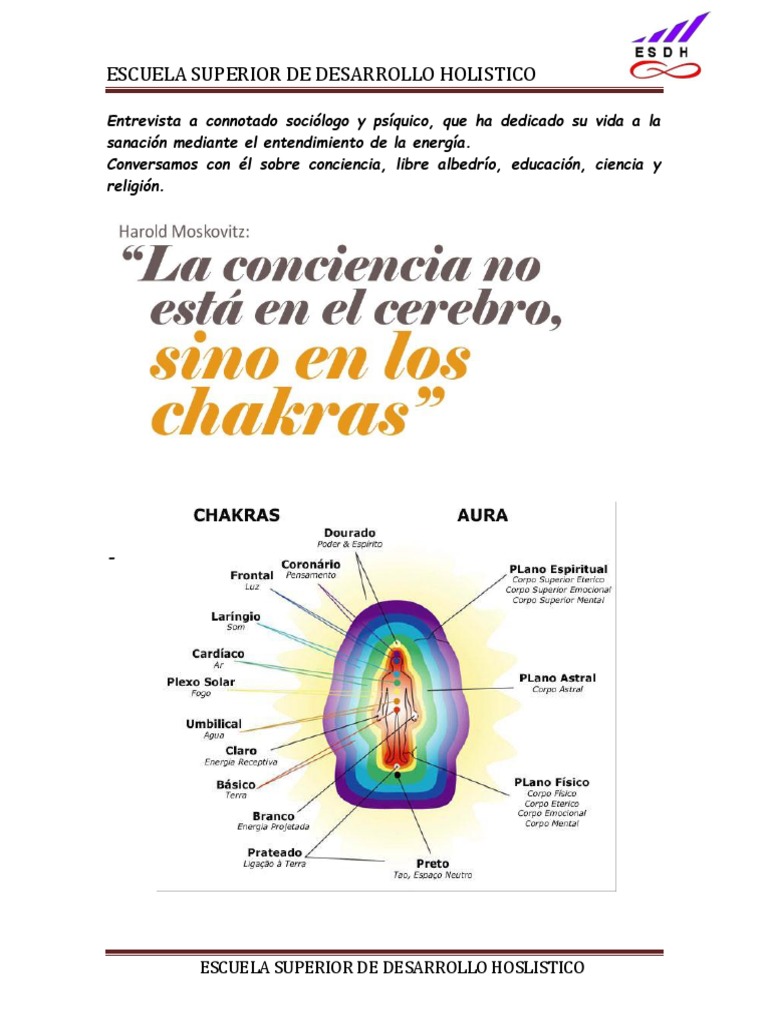 Consciencia y Chakras ESDH | PDF | Libre albedrío | Holismo