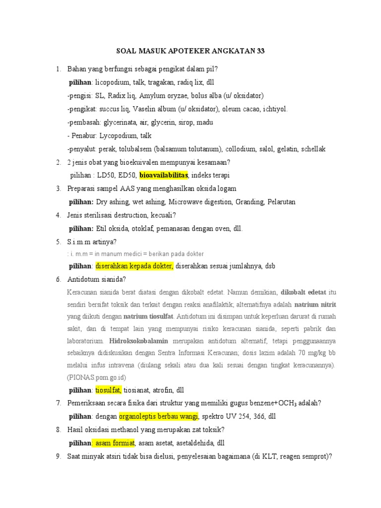 Estimasi Soal Apt 33 | PDF