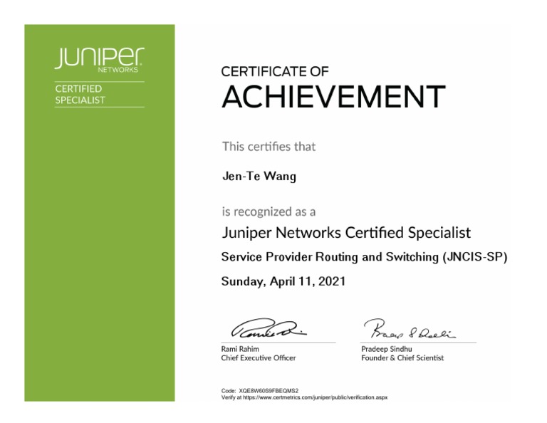 Service Provider Routing and Switching Certificate | PDF