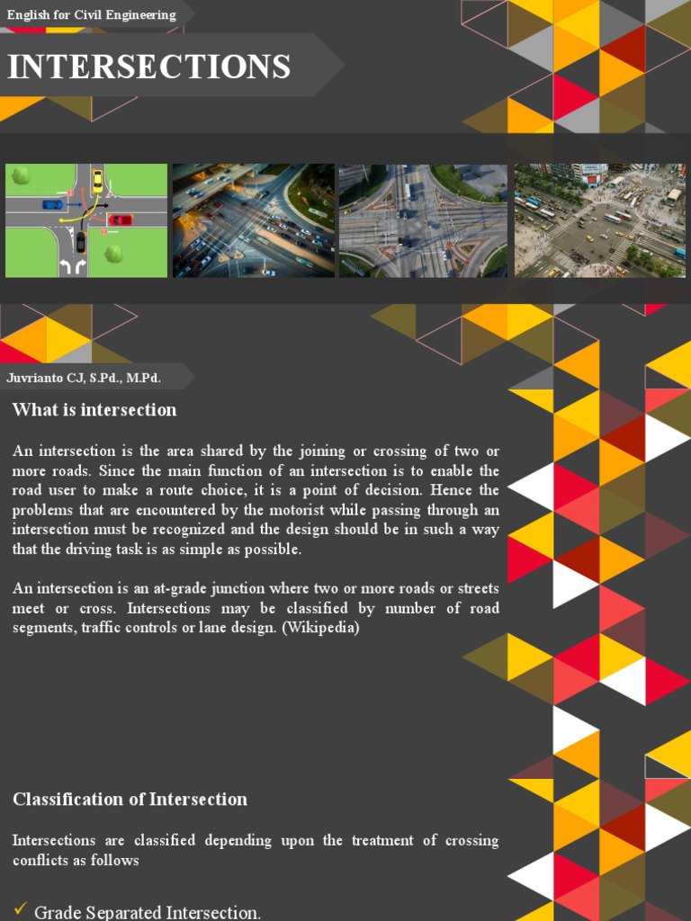 Intersections | PDF | Interchange (Road) | Intersection (Road)