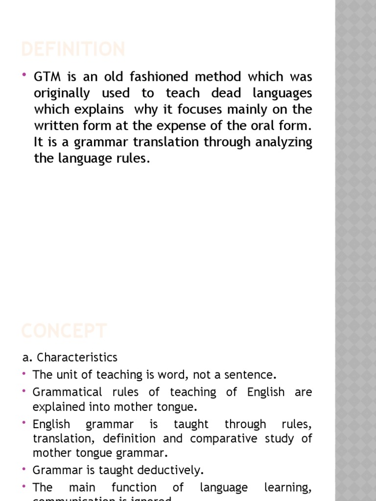 Grammar Translation Method | PDF | Applied Psychology | Teaching