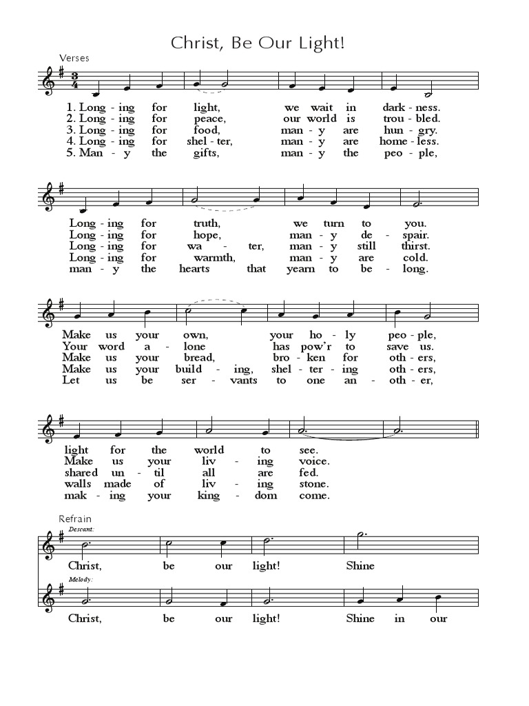 G3C - 590 Christ Be Our Light | PDF | Entertainment (General)
