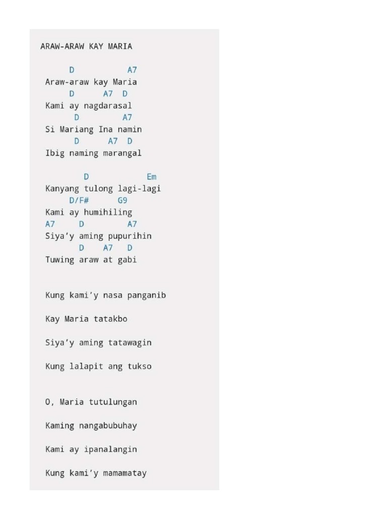Araw Araw Kay Maria | PDF