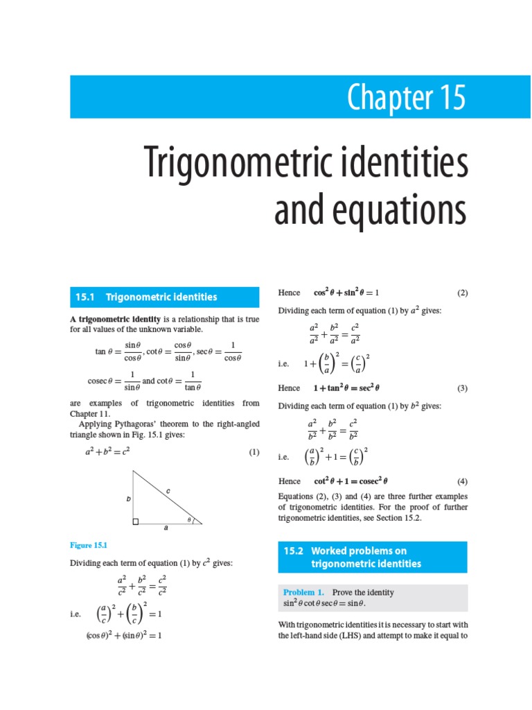 11 - Trigonometric Identities | PDF | Trigonometric Functions | Sine