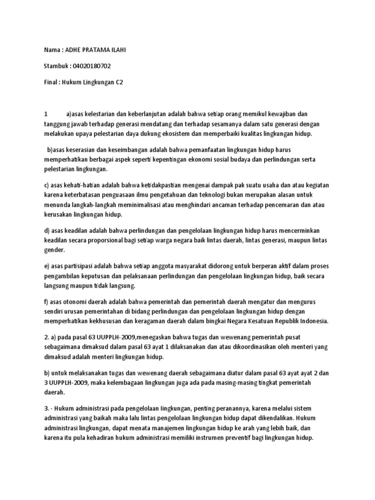 Adhe Lingkungan | PDF