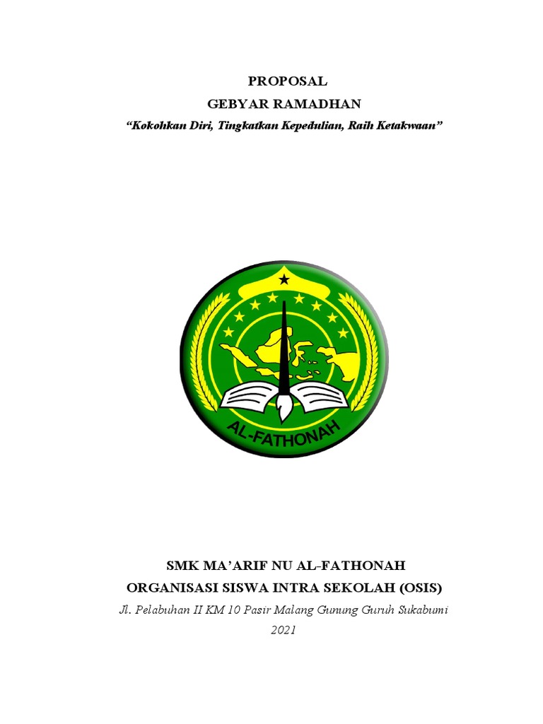 Gebyar Ramadhan SMK Al-Fathonah | PDF
