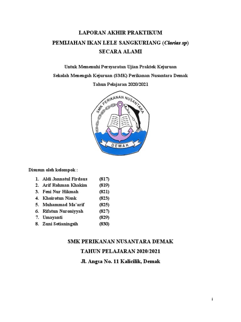 Laporan Akhir Lele | PDF