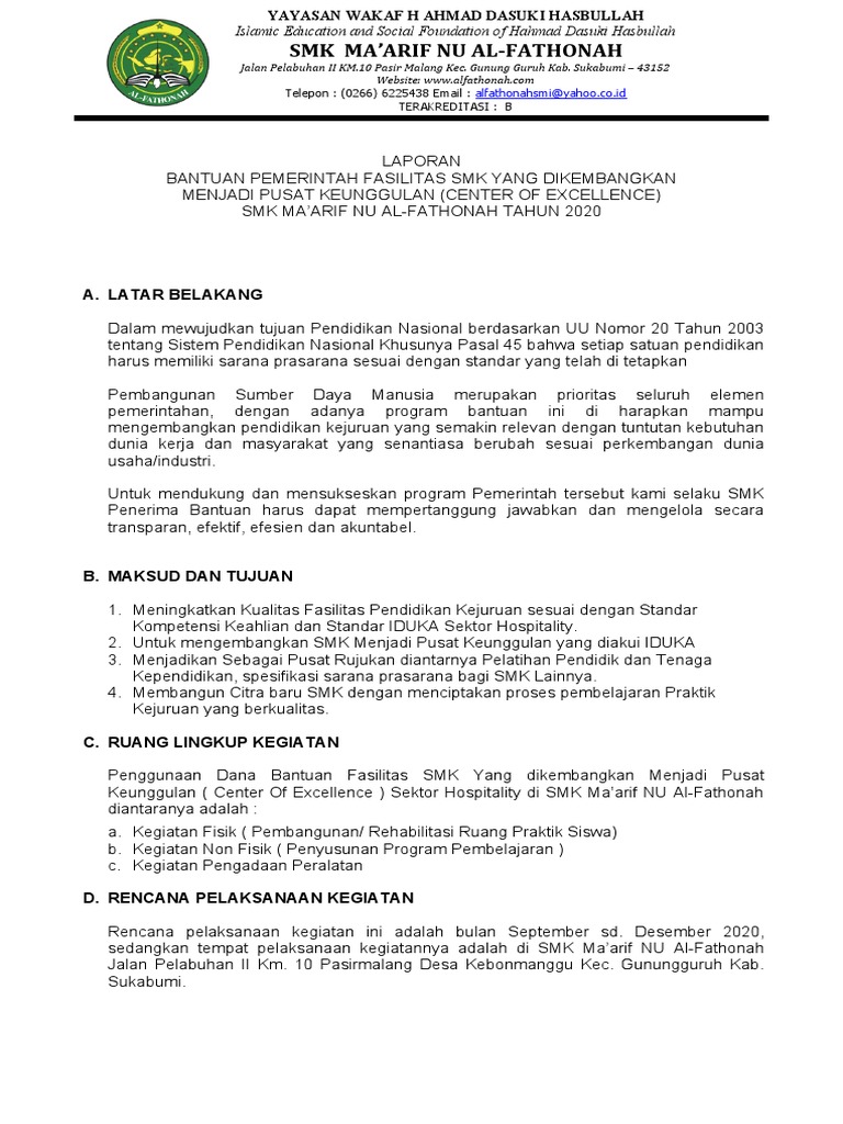 Narasi Laporan Pembangunan | PDF