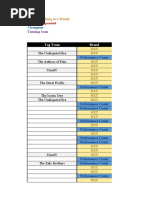 TEW Spreadsheet | PDF | Professional Wrestling Shows | Professional ...
