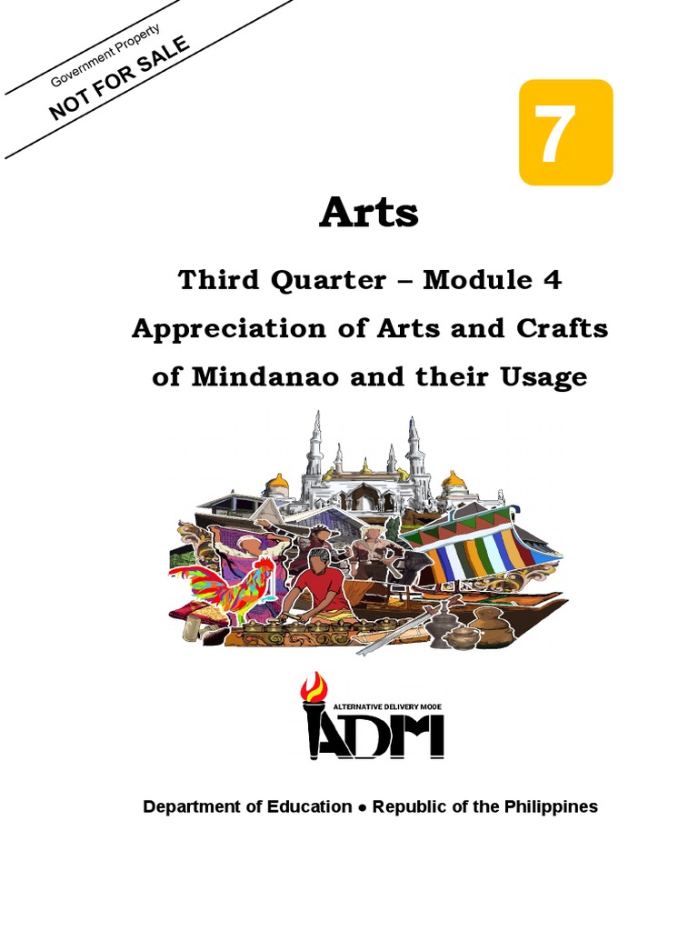 ARTS7 Q3 M4 Appreciation of Arts and Crafts of Mindanao and Their Usage v4 | PDF | Clothing ...