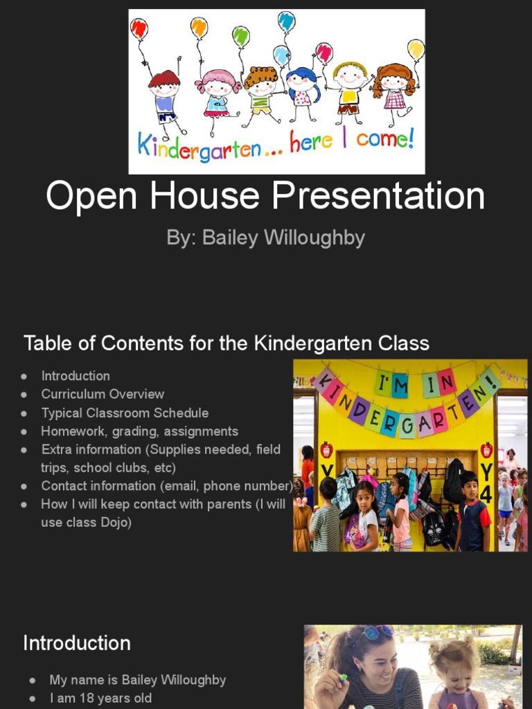 Open House Presentation | Download Free PDF | Classroom | Education Theory