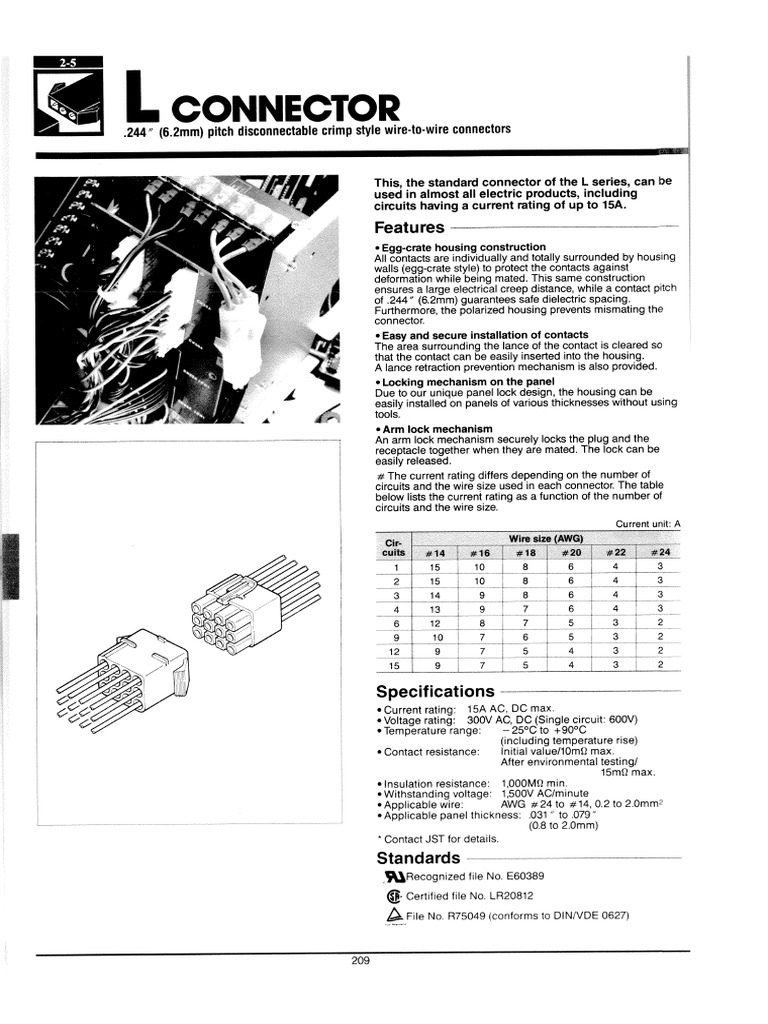 JST L Connector | PDF
