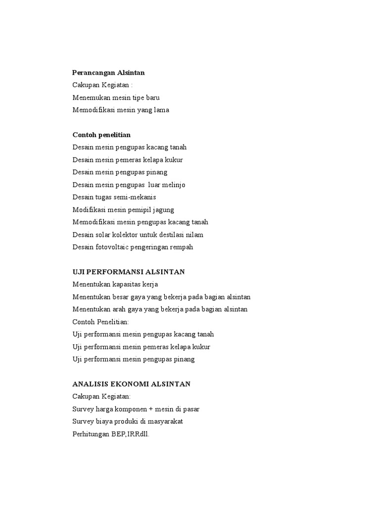 Perancangan Alsintan | PDF