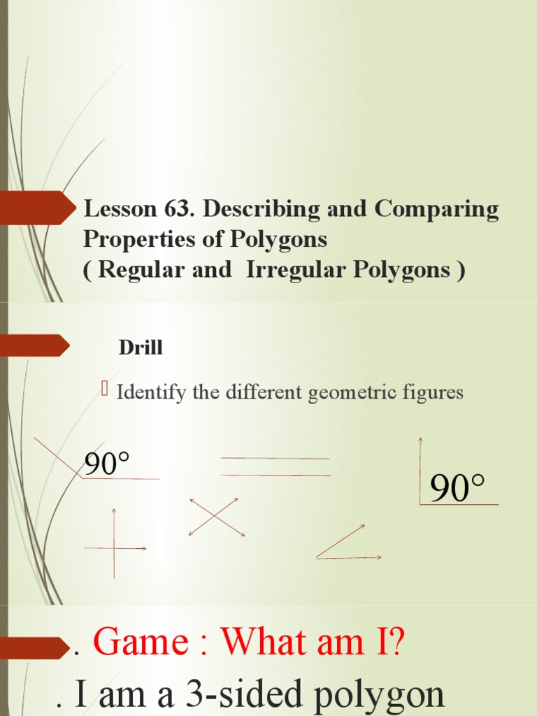Comparing Properties of Polygons | PDF | Language Arts & Discipline ...