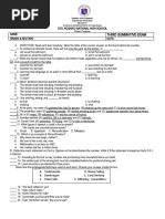 ENGLISH 6 Summative Test Quarter 1 | PDF