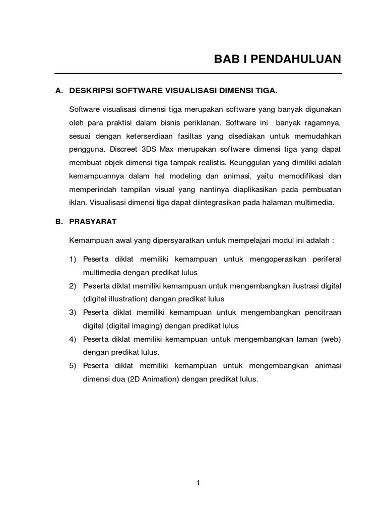 01 Isi - Mengembangkan Visualisasi Dimensi 3 | PDF