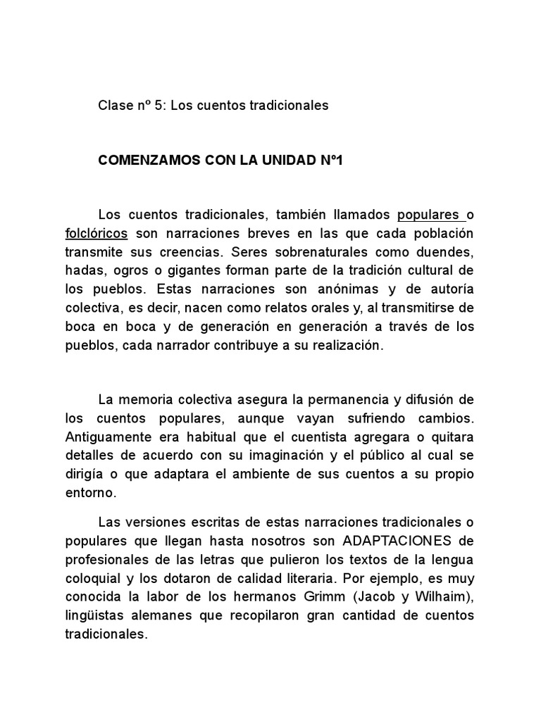 Cuentos Tradicionales y Novelas | PDF | Cuentos | Narrativa