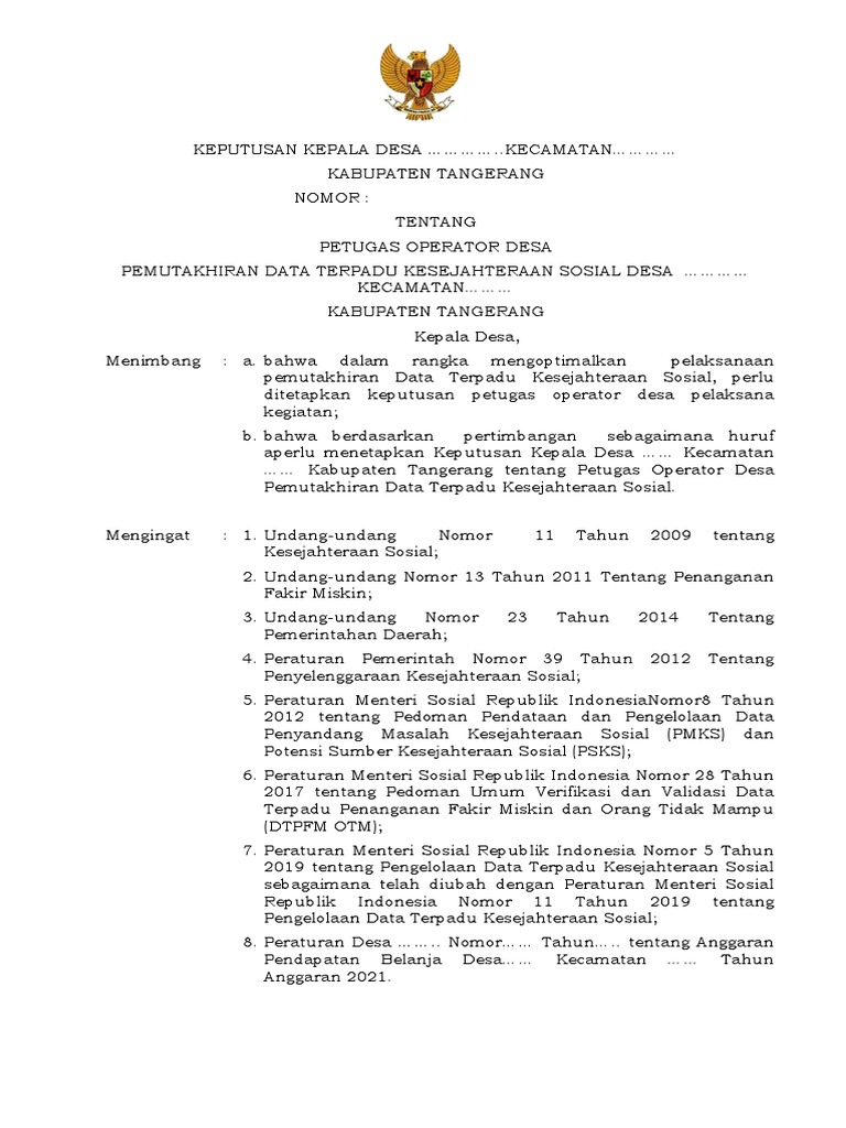 SK Petugas - Opr.dtks | PDF