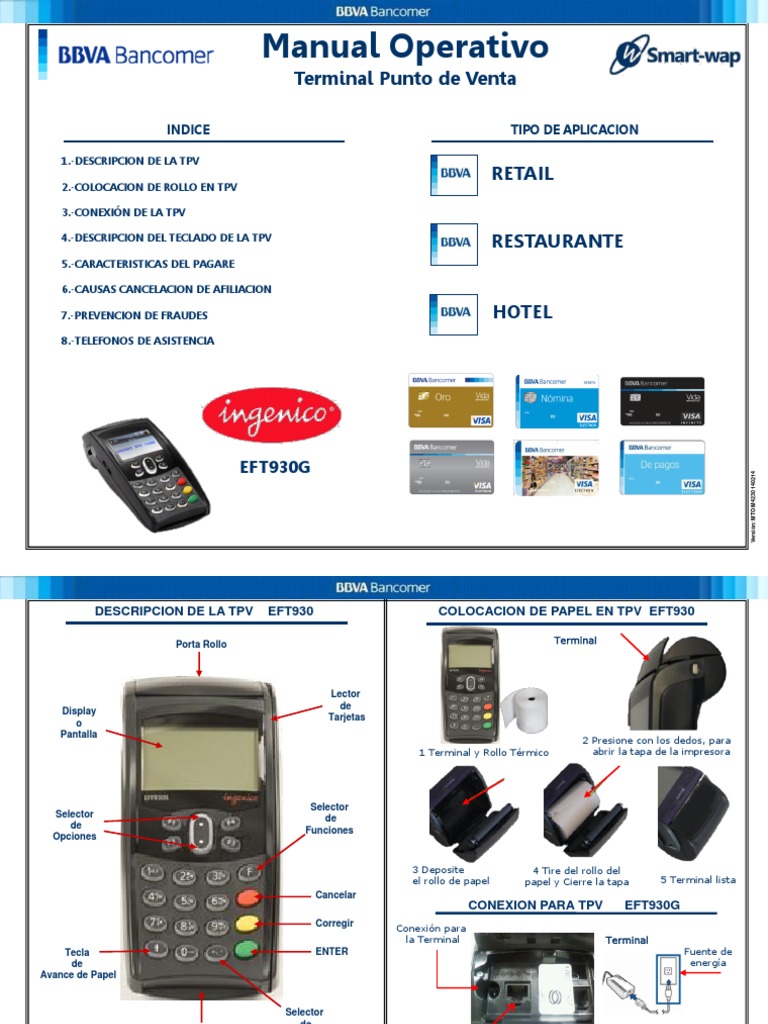 Manual Operativo Terminal Punto de Venta | PDF | Tarjeta de crédito ...