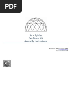 Paper Geodesic Dome Building Guide | PDF | Dome